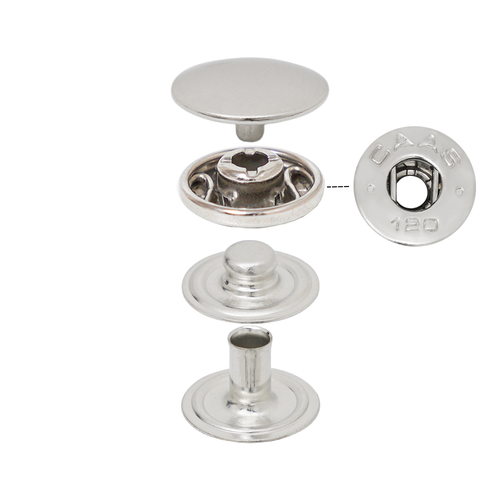 Spring Snap Button with Flat Socket