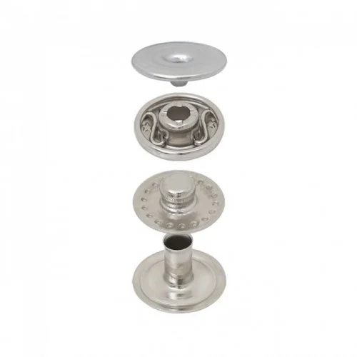 Vt2 Mini Spring Snap Button with Self Edged Hidden Cap