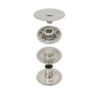 Vt2 Mini Spring Snap Button with Hidden Cap and Logo